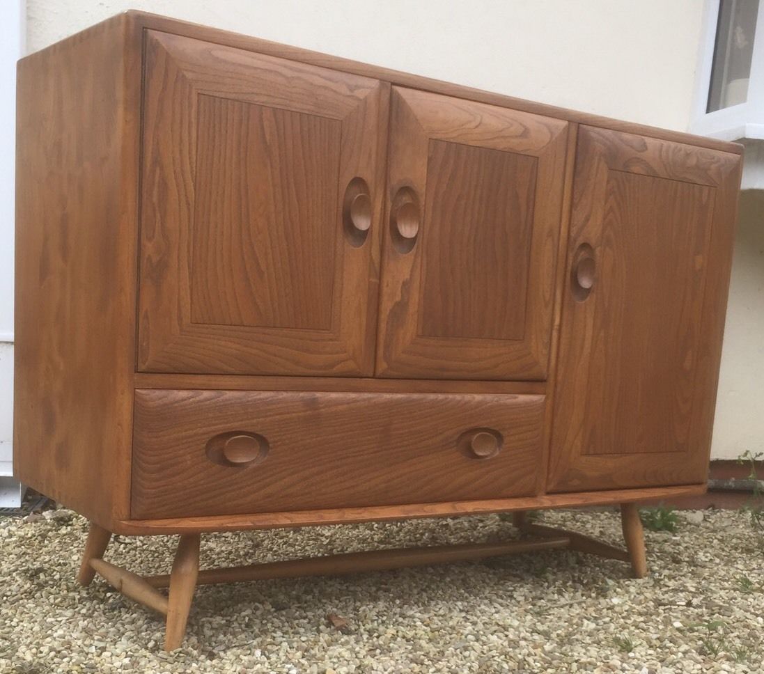 FINE RETRO ERCOL SIDEBOARD- VERY CLEAN CONDITION, 2-MAN DELIVERY ...